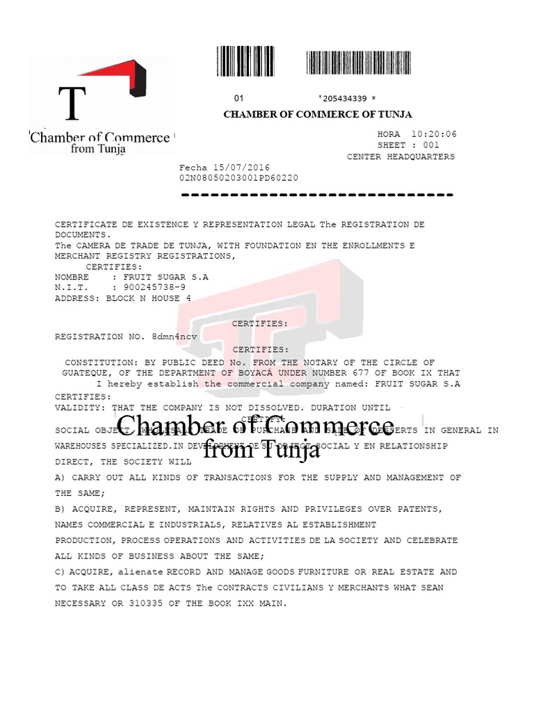 Certificate of Constitution and Management | PDF | Justice | Crime ...