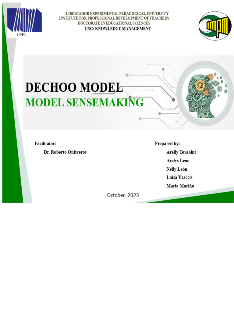Choo's Sensemaking Model Overview | PDF | Knowledge | Human Communication