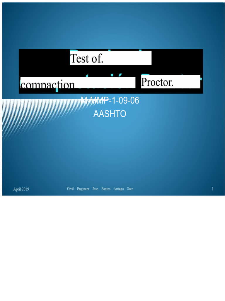 Soil Compaction Test Procedures Guide | PDF