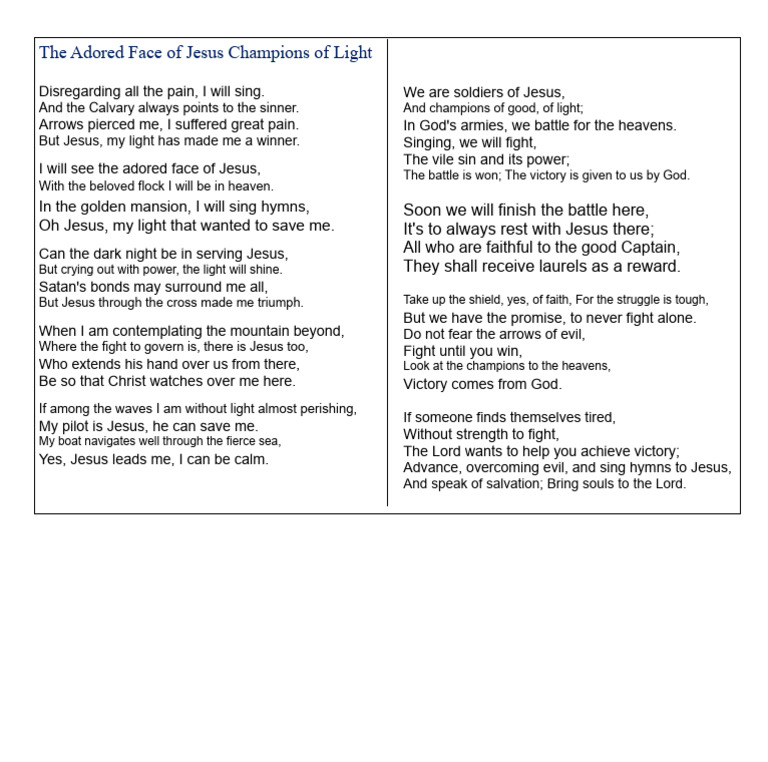 Champions of Light: Victory in Jesus | PDF