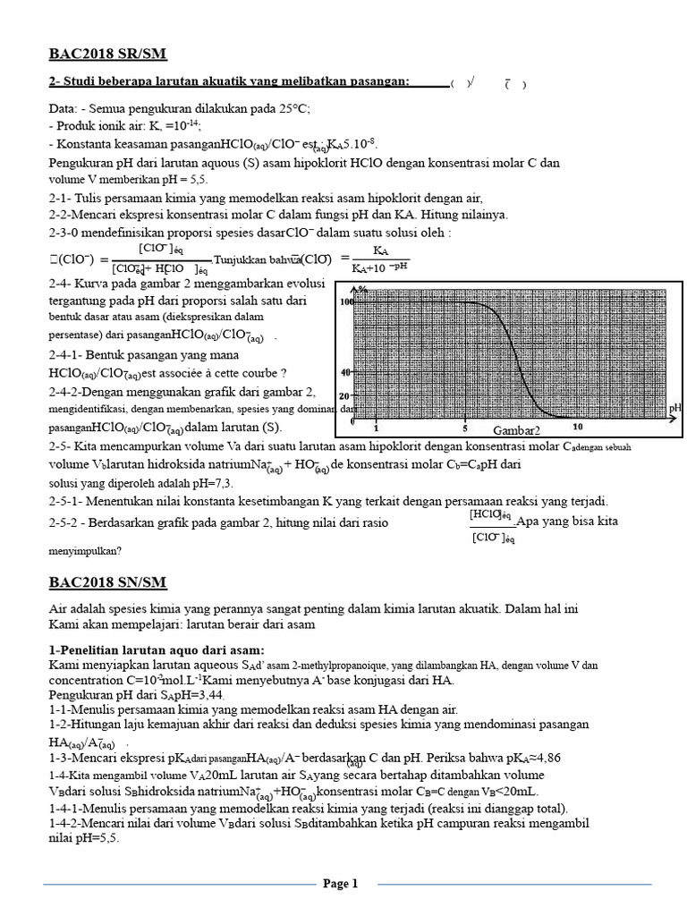BAC SM 2008 2018 Asam Dan Basa | PDF