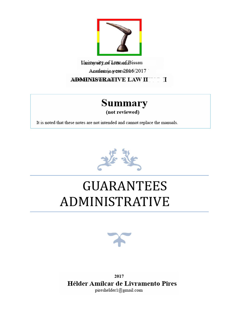 3 - Administrative Guarantees | PDF | Hierarchy | Appeal