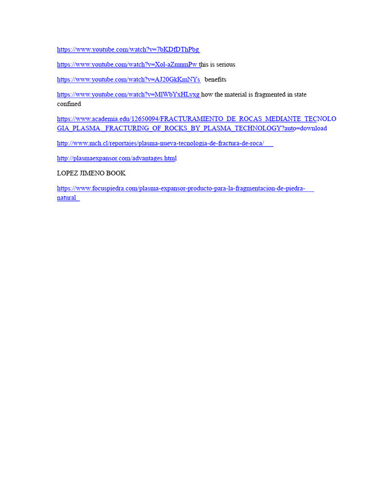 Plasma Technology for Rock Fracturing | PDF | Plasma (Physics) | Capacitor