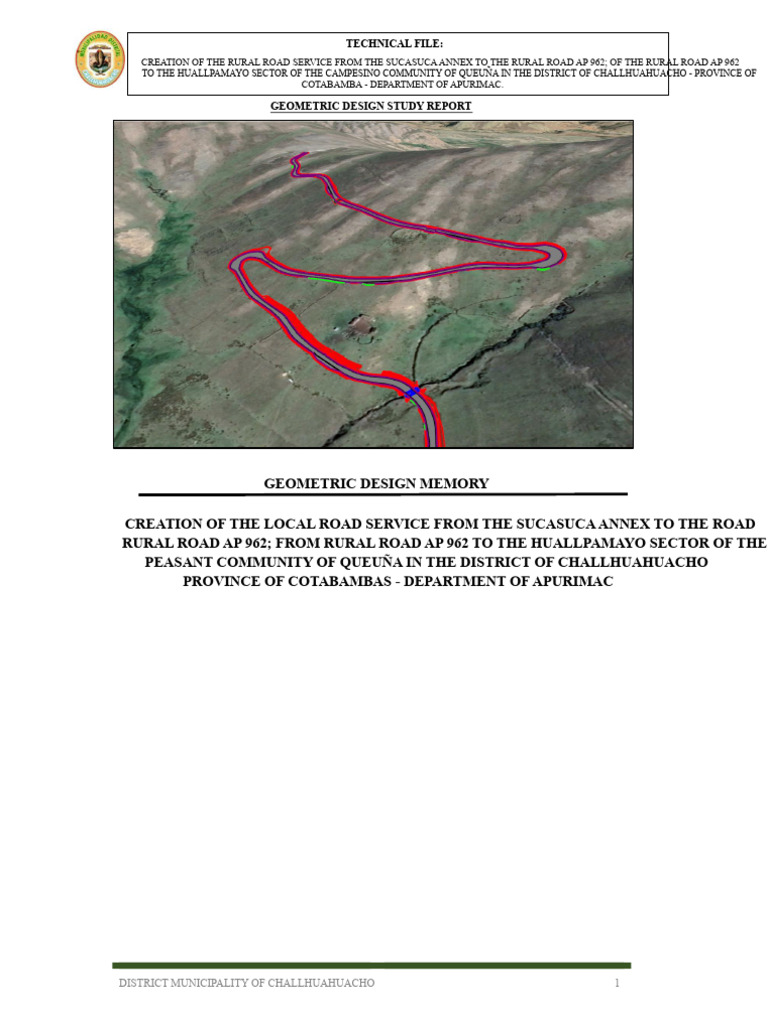 11.01 Memory Geometric Design - Drivable Road.rev3 | PDF | Road | Slope