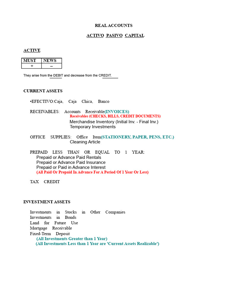 Real and Nominal Accounts ad | PDF | Debits And Credits | Expense