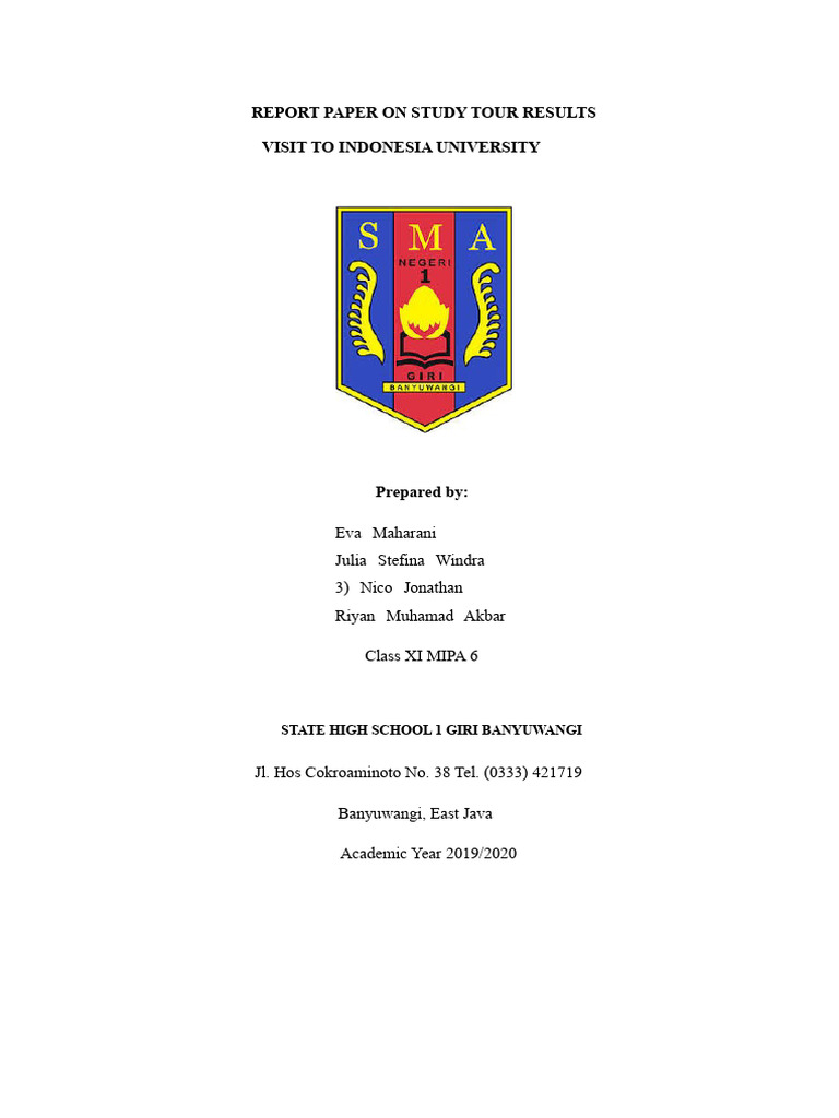Indonesia University Study Tour Report | PDF