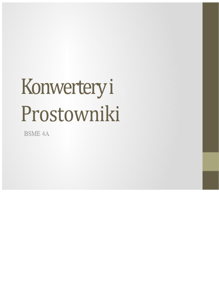 Konwertery I Prostowniki (NOWE) | PDF
