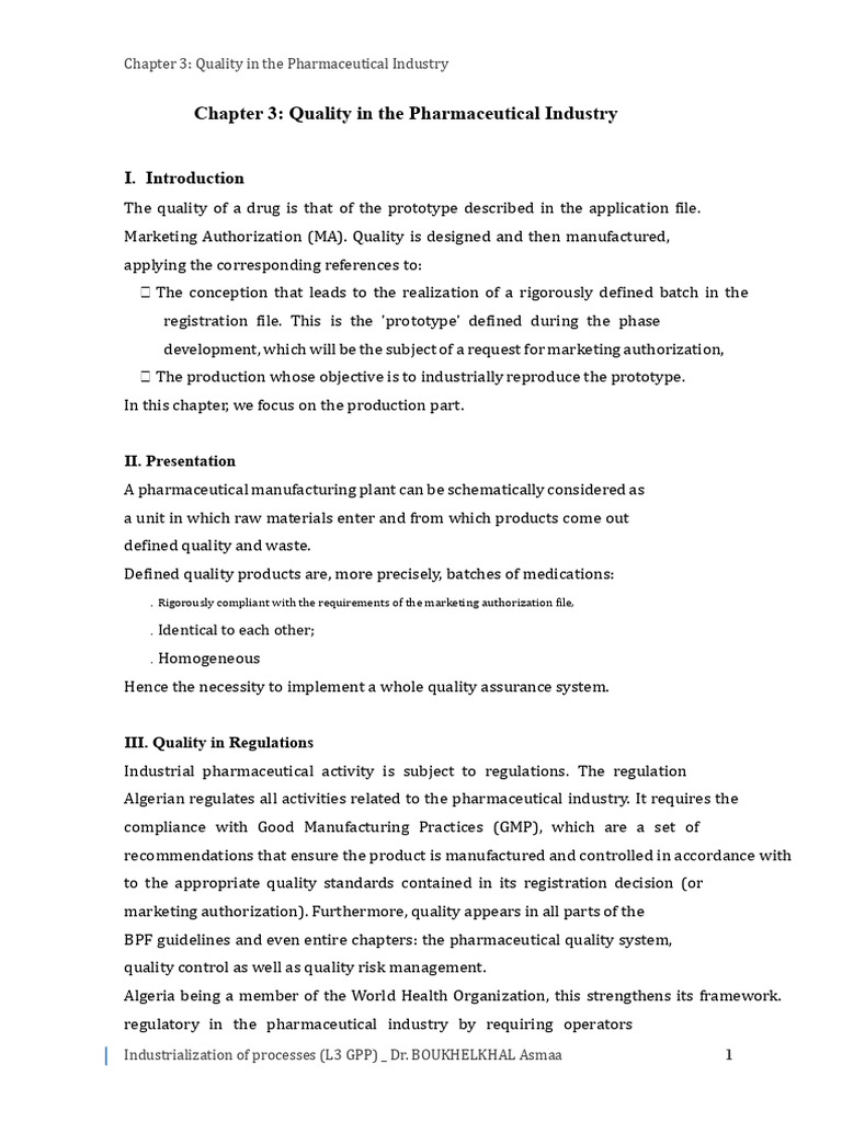 Pharmaceutical Quality Assurance Overview | PDF | Business | Production ...