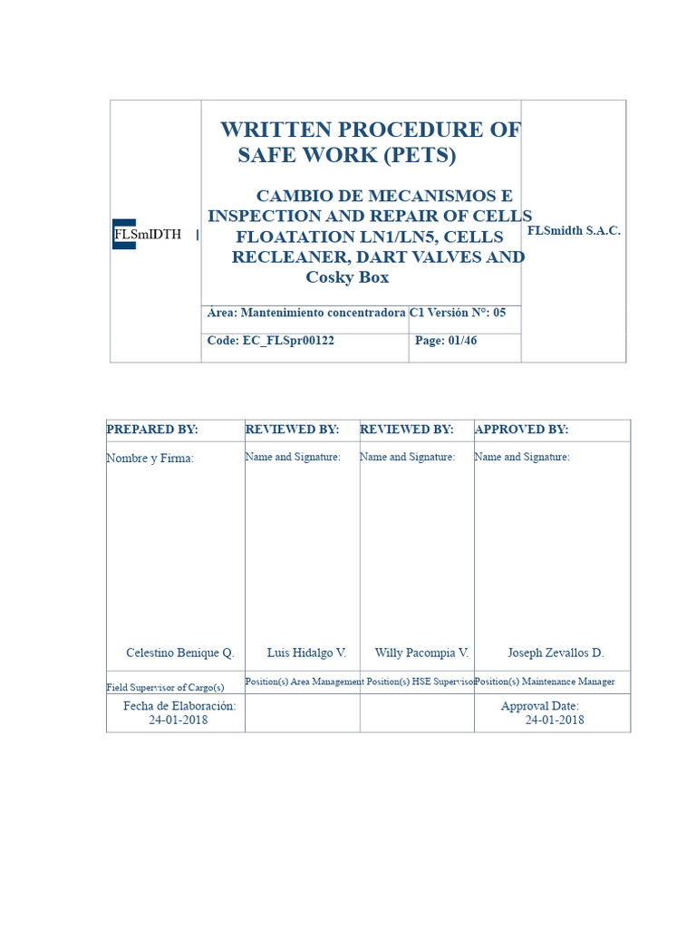 Pets Change of Mechanisms Flotation Cells Flsmidth PDF | PDF | Crane ...
