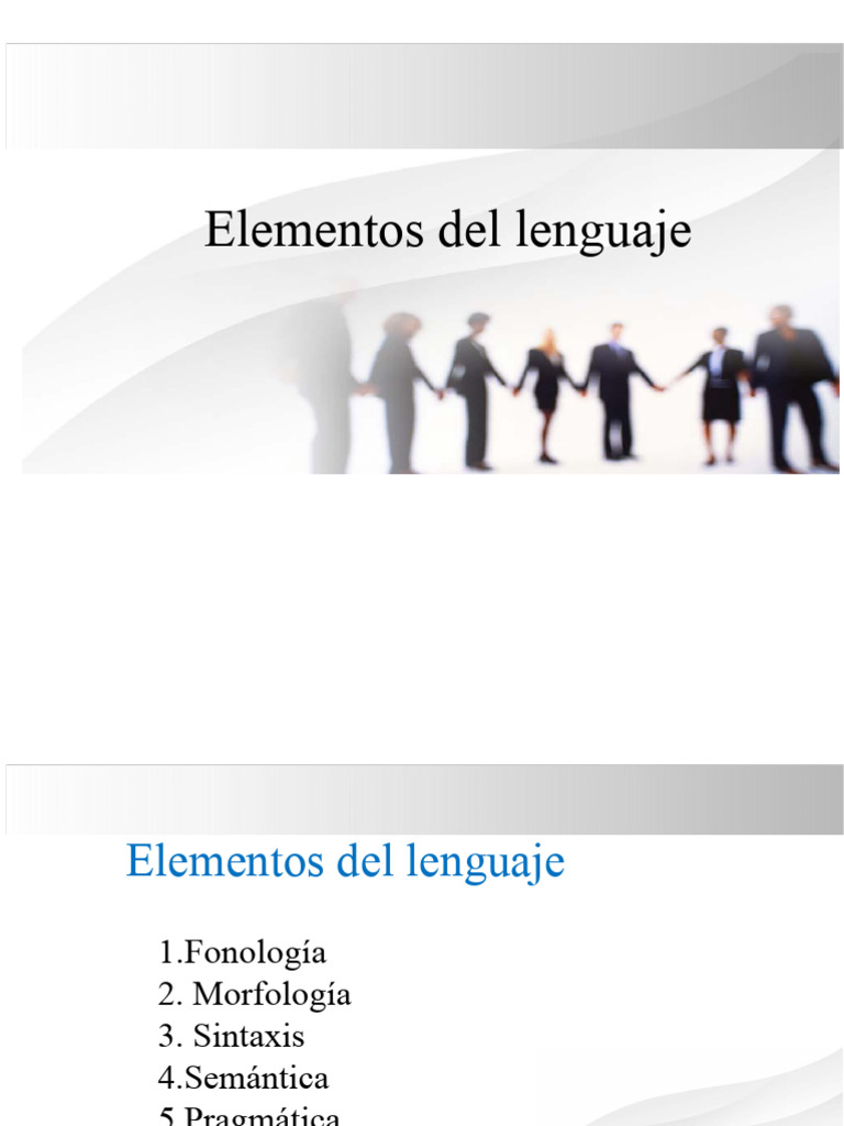 ELEMENTOS DEL LENGUAJE Ppt (2).pdf | PDF | Palabra | Semántica