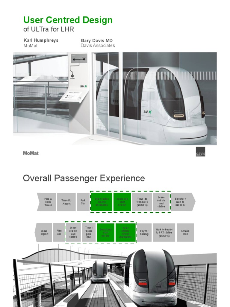 User-Centered Design for Heathrow PRT | PDF | Touchscreen | Simulation