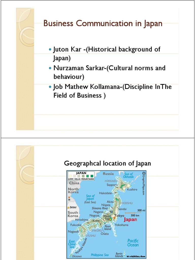 Business Communication in Japan Business Communication in Japan ...