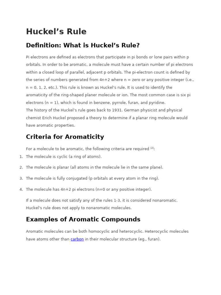 Topic 3. Huckel | PDF