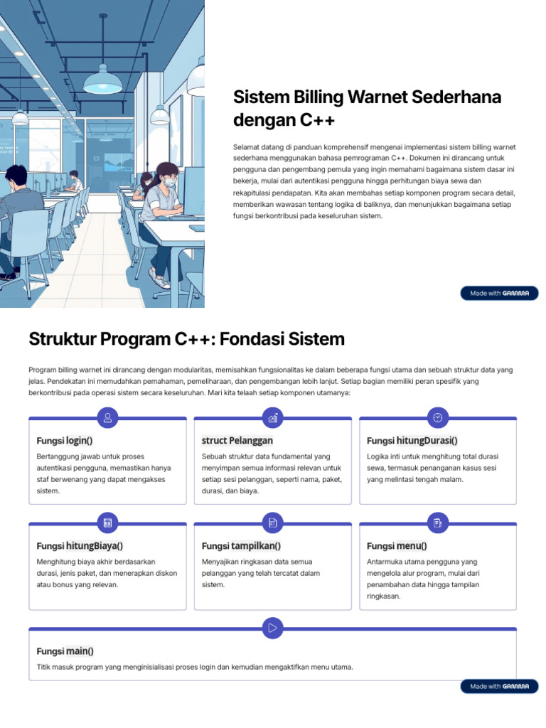 Sistem Billing Warnet Sederhana Dengan C | PDF