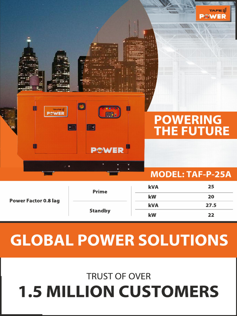 Tafe Power Brochure 25kva | PDF