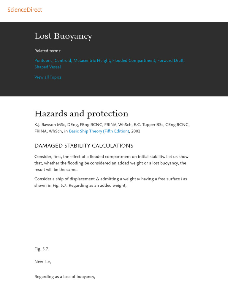 damage stability | PDF