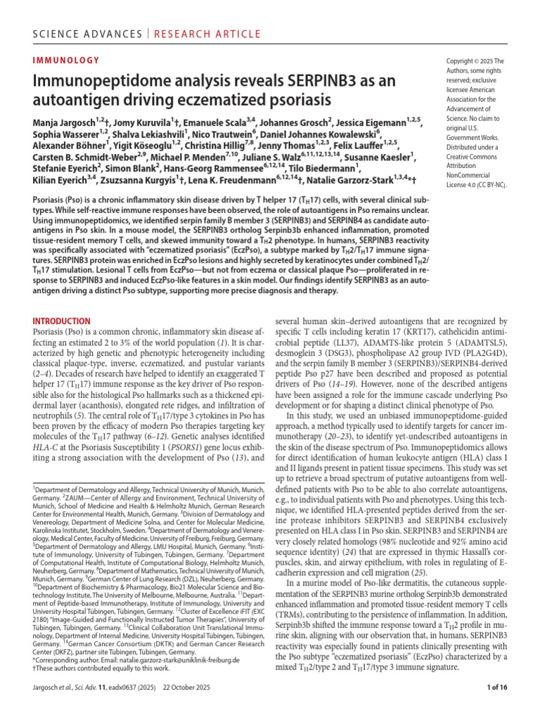 sciadv.adx0637 | PDF | T Helper Cell | Clinical Medicine