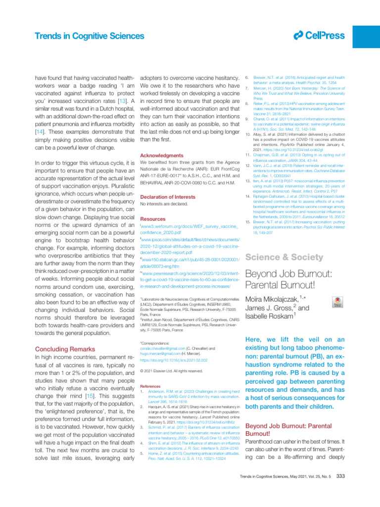 Beyond Job Burnout - Parental Burnout | PDF | Stress (Biology ...