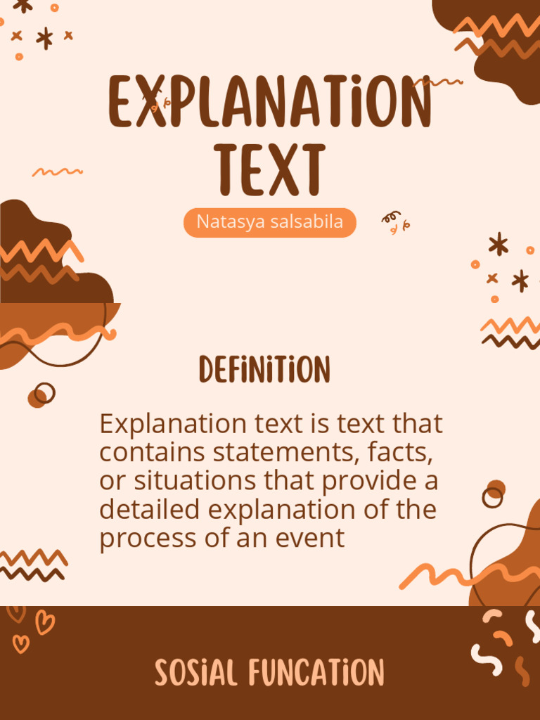 Understanding Explanation Texts | PDF