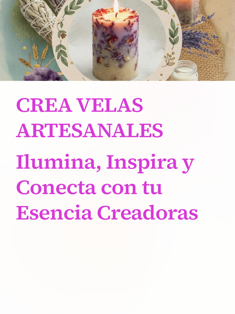 Cómo Hacer Velas Naturales en Casa | PDF | Vela | Cera