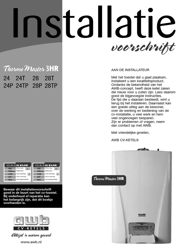 Gebruikershandleiding Awb Thermomaster | PDF