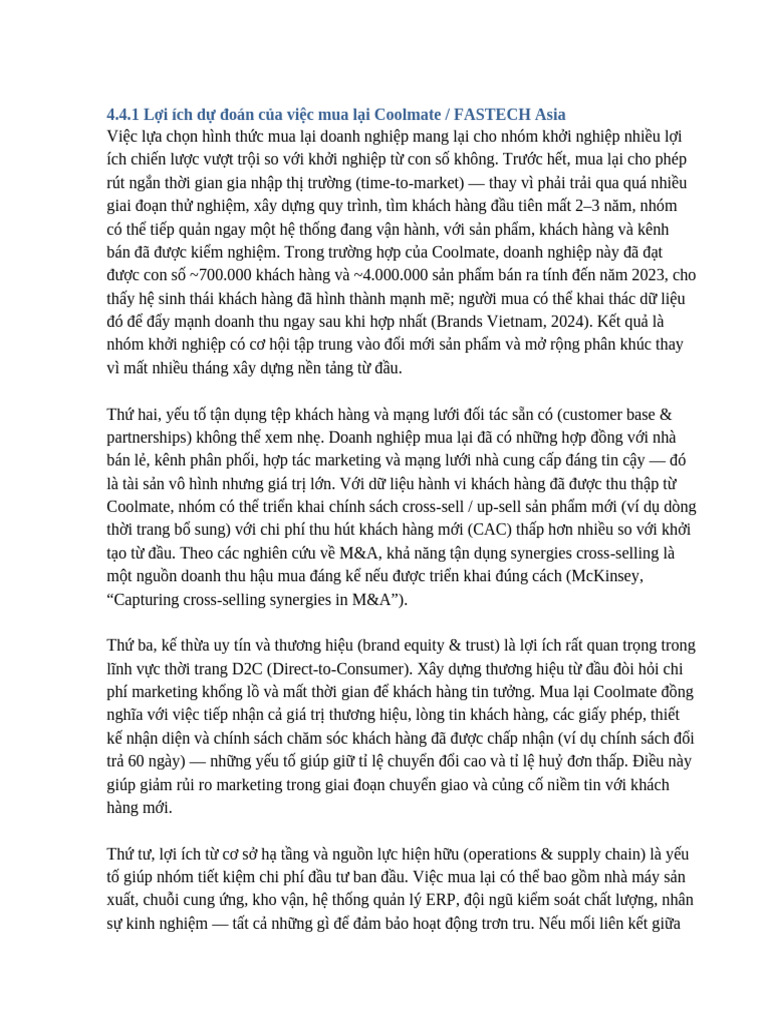 4.4.1 Loi Ich Du Doan Coolmate FASTECH | PDF