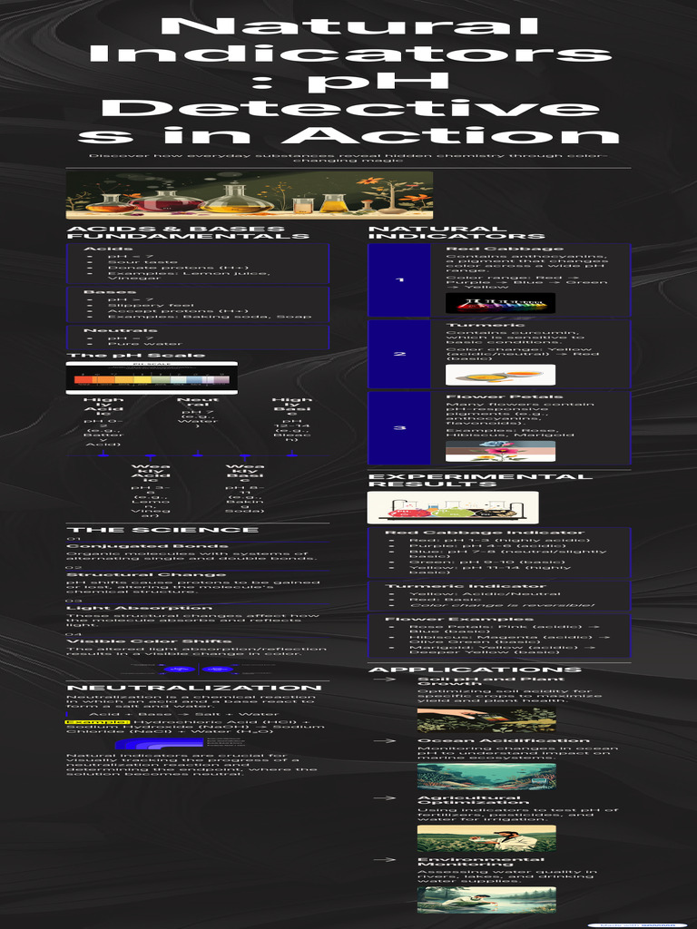 Natural pH Indicators Explained | PDF | Acid | Ph
