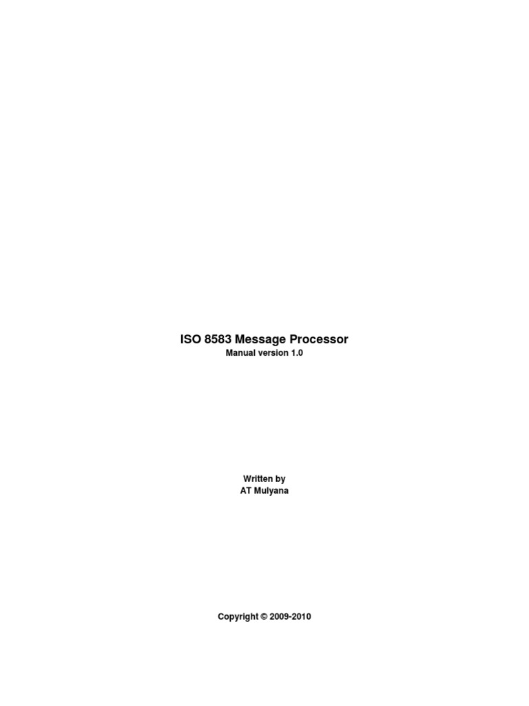 ISO 8583 Message Processor | Method (Computer Programming) | Class ...