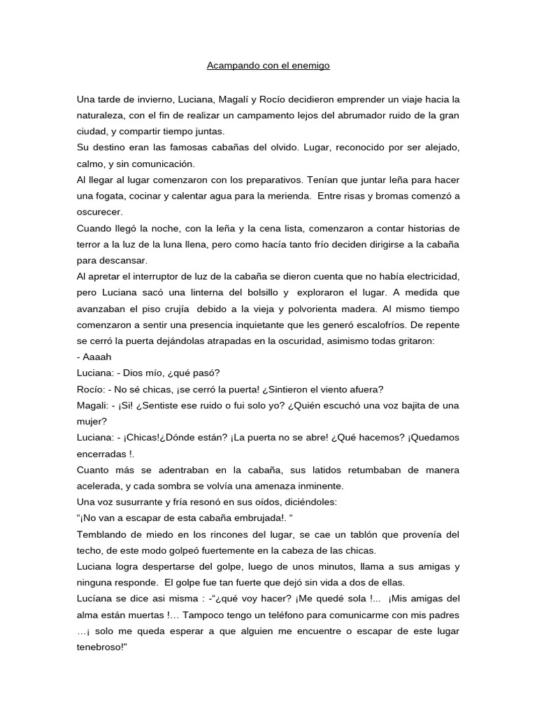 Acampando Con El Enemigo | PDF