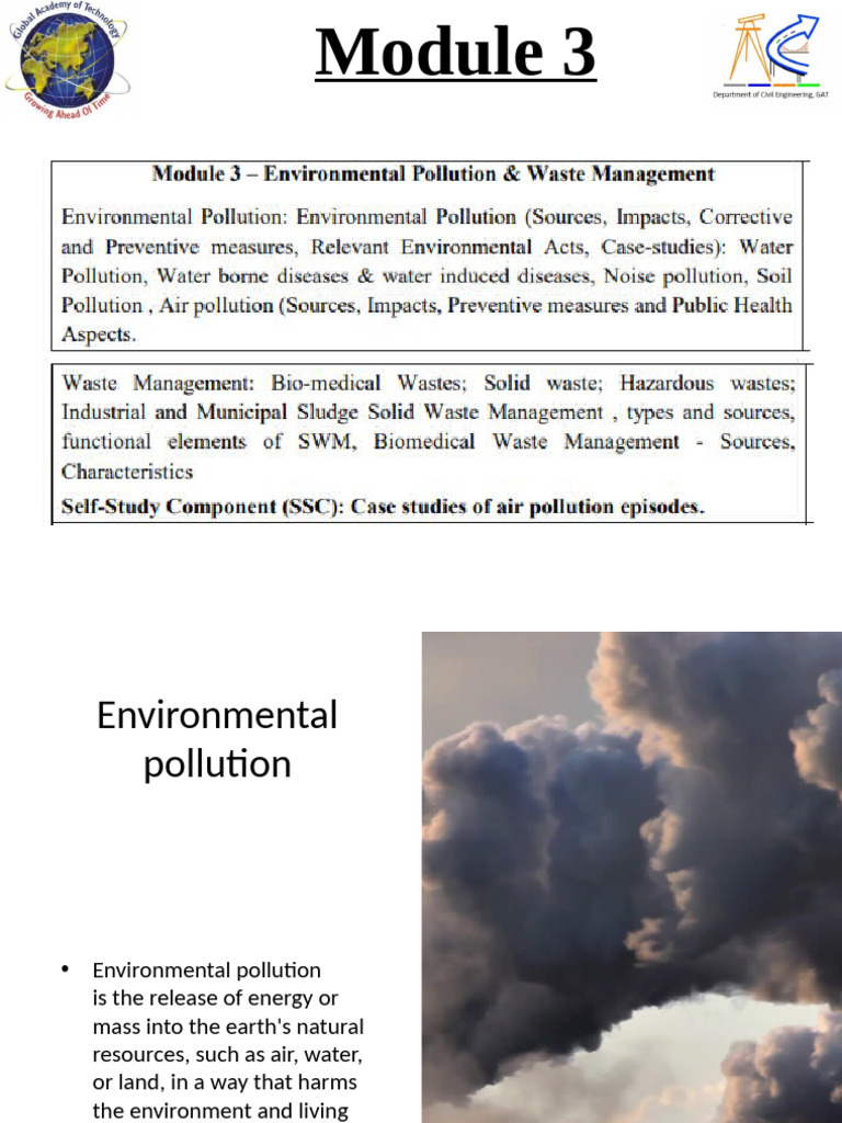 Module 3 - Environmental Pollution and Waste Management | PDF ...