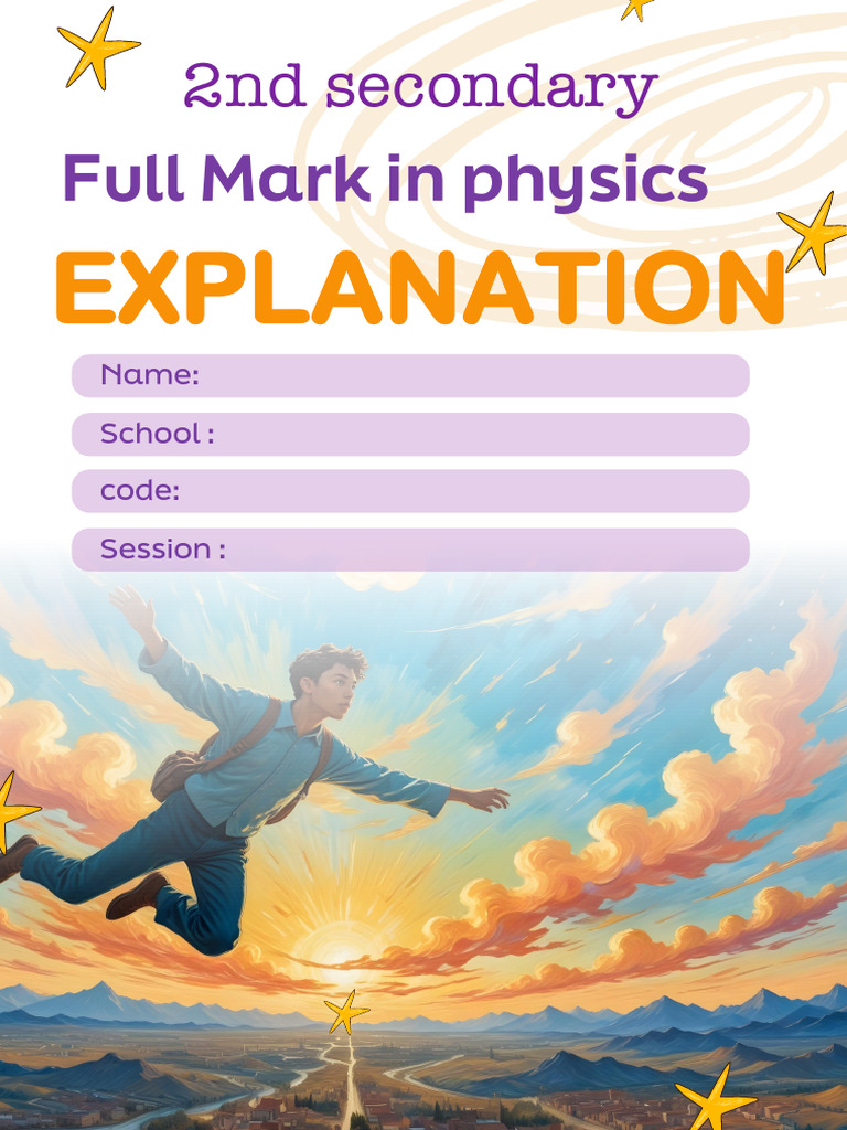2nd Secondary 2026 1st Term | PDF | Velocity | Acceleration