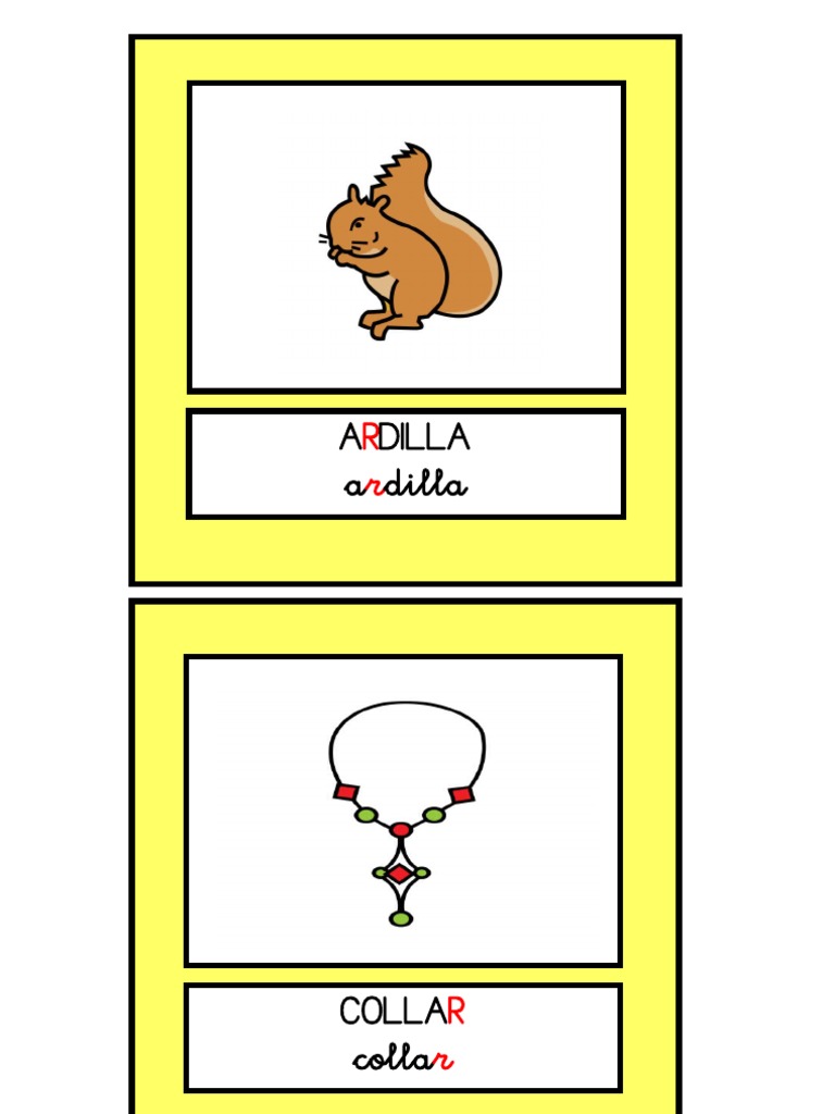 Fonema R Inversa y Final para Iniciar Las R Vibrantes | PDF