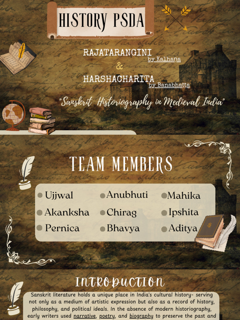 Sanskrit Historiography: Rajatarangini & Harshacharita | PDF | Poetry ...