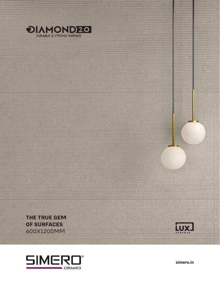 Simero Brochure Diamond 2.o Series | PDF | Diamond | Materials