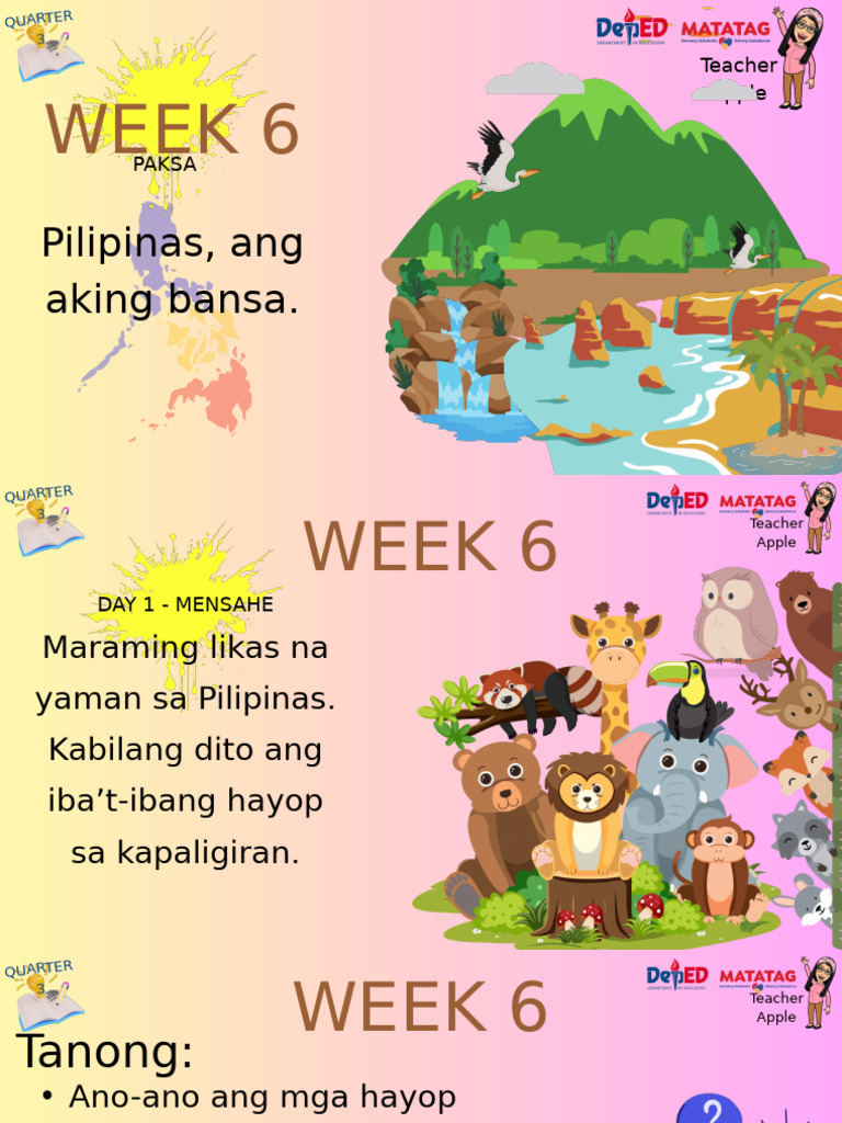 Q3-Week 6-Ppt - Matatag Kindergarten | PDF