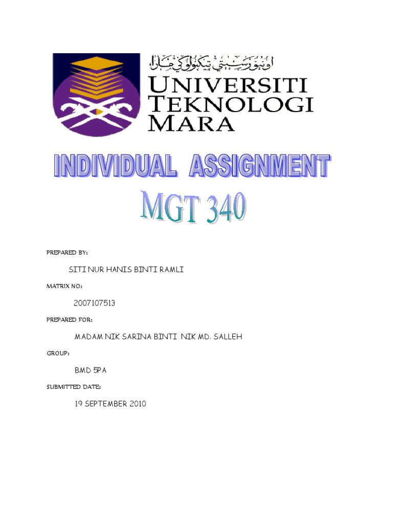 Assignment MGT 340 | PDF | Unemployment | Social Science