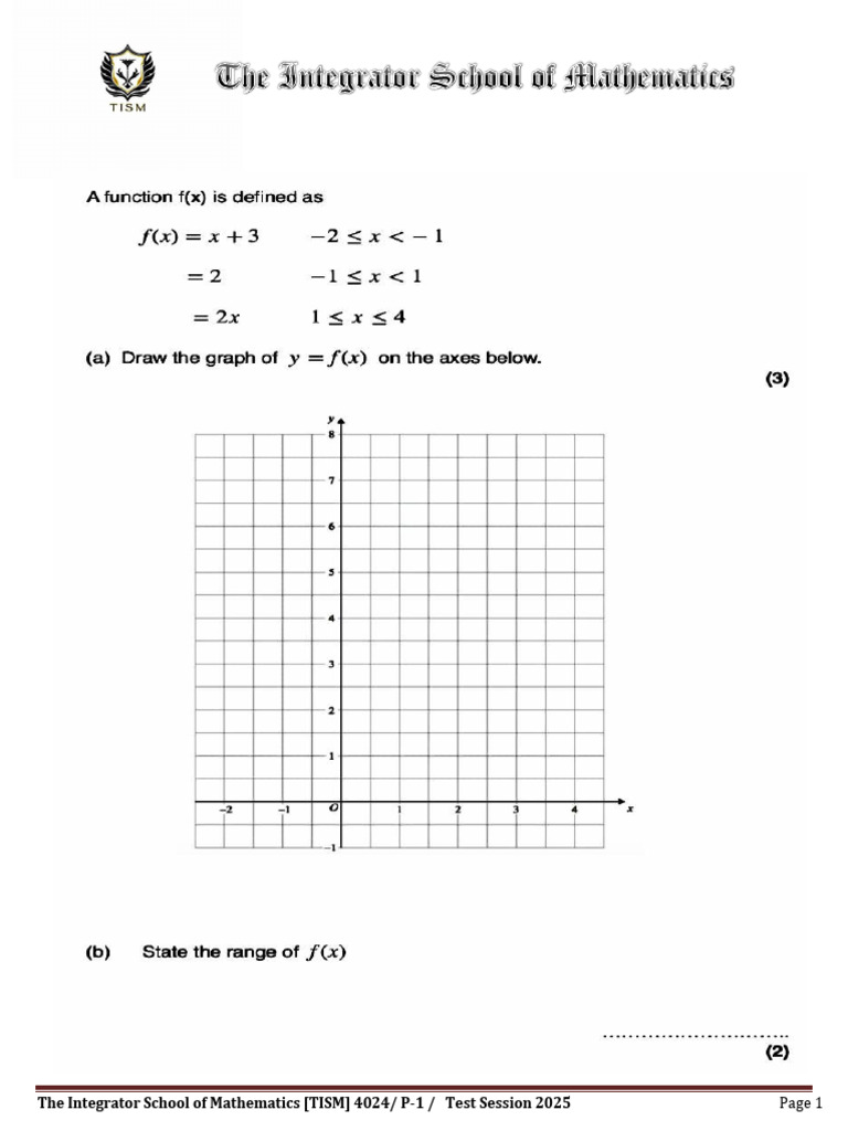 O'Lvel Domain - Range | PDF