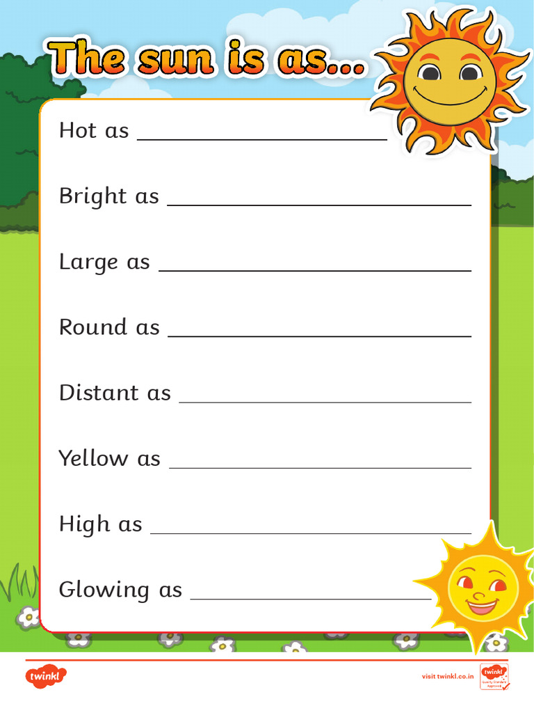 In en 1713522211 The Sun Simile Poem Template Ver 1 | PDF