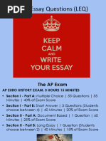 AP World History Writing Guidelines | PDF