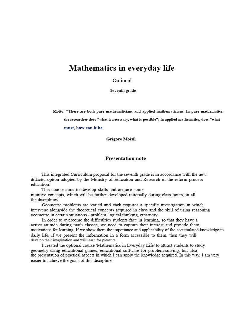 Optional Mathematics Program | PDF | Mathematics | Geometry