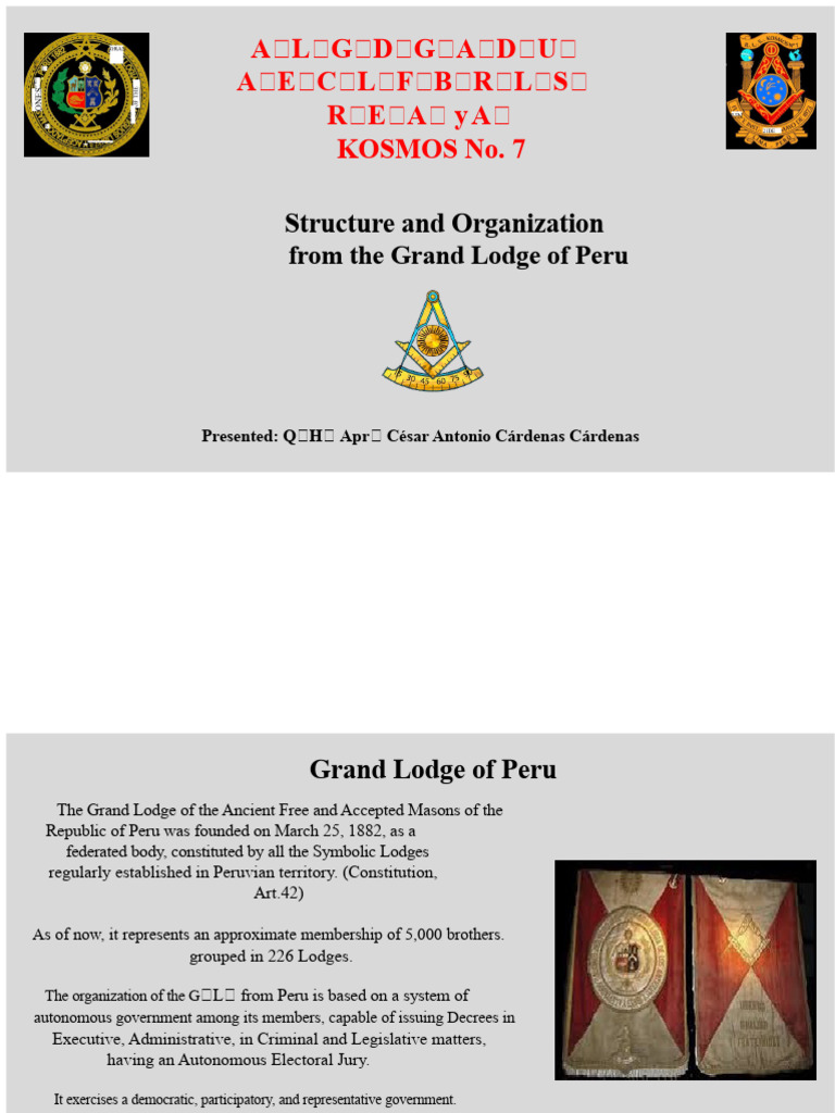 Structure and Organization of LPG | PDF | Masonic Lodge | Freemasonry