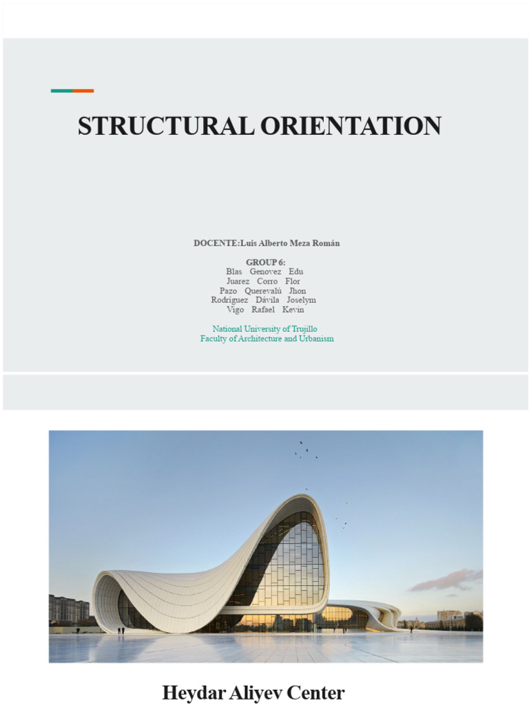 Heydar Cultural Center_ Structural orientation | PDF | Beam (Structure ...