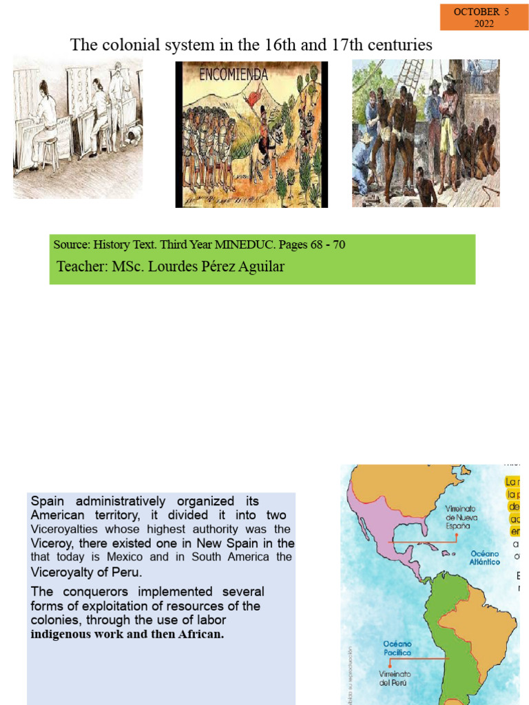 Colonial Economic Systems in America | PDF | New Spain | Spanish ...