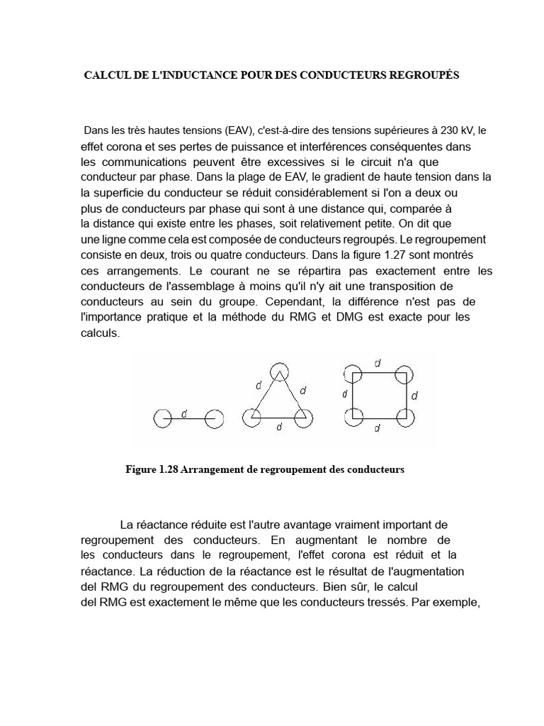 Calcul de L'inductance Pour Conducteurs Groupés | PDF | Électricité ...