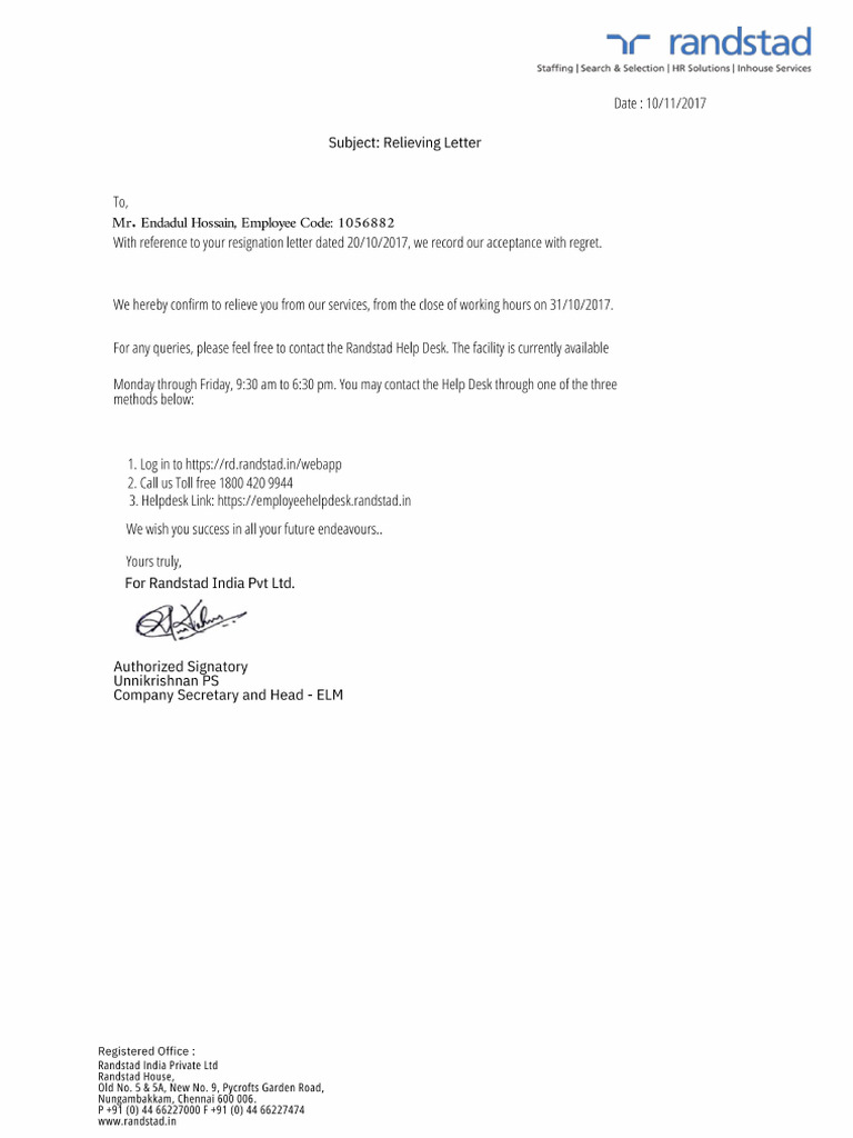 Release Letter | PDF
