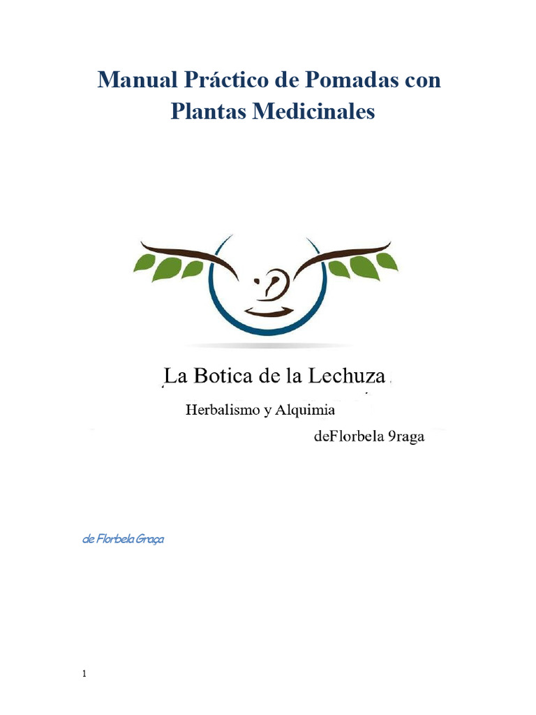 Manual Práctico de Pomadas Con Plantas Medicinales | PDF | Medicación ...