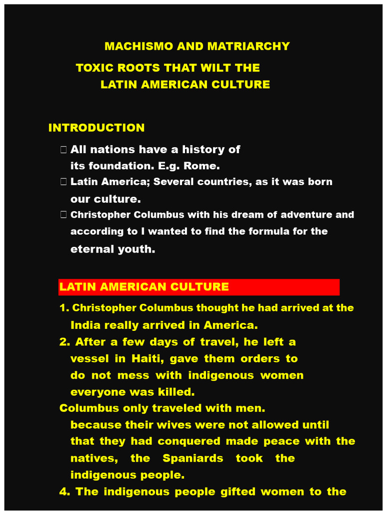 Machismo and Matriarchy in Latin Culture | PDF | Machismo | Family