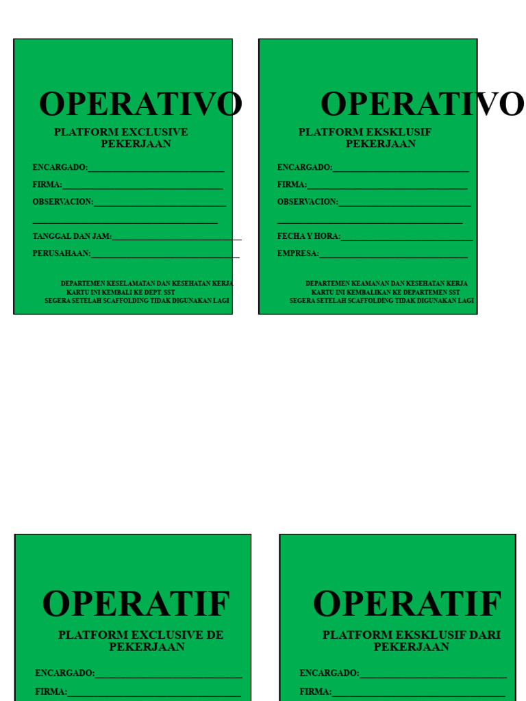 Inspeksi dan Pengelolaan Scaffolding | PDF