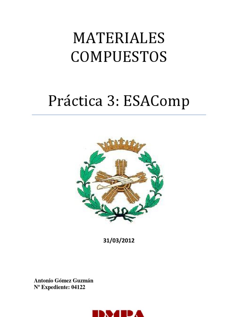 Análisis de Laminados con ESAComp | PDF | Material compuesto | Aluminio