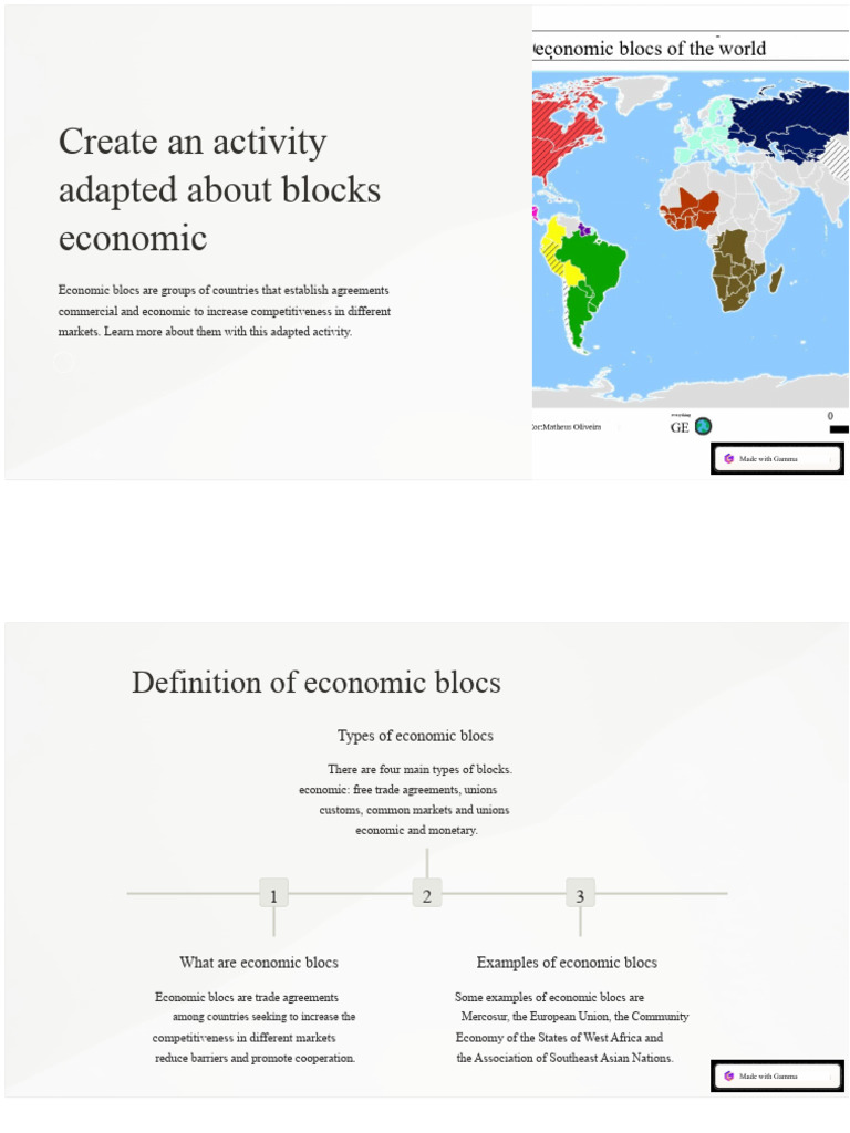 Understanding Economic Blocs: An Activity Guide | PDF | North American ...
